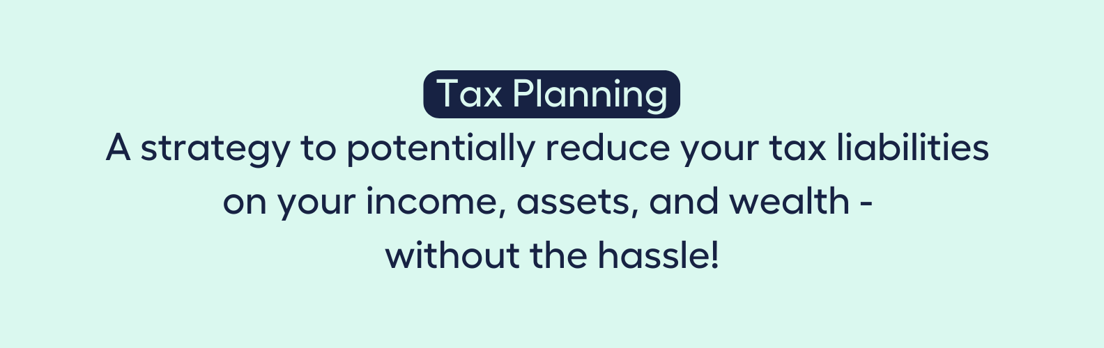 The Importance of Tax Planning - My Money Sorted