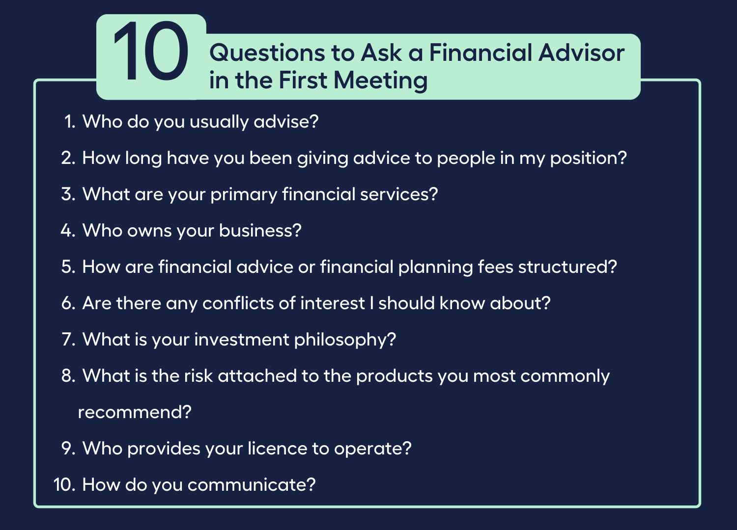 10 Questions to Ask a Financial Advisor in the First Meeting - My Money Sorted